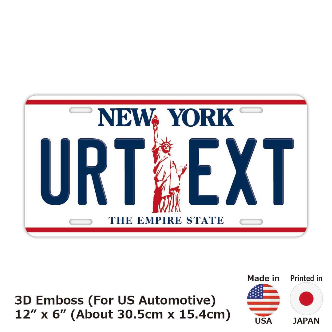 New York - Statue of Liberty / Customizable USA State License Plate ...
