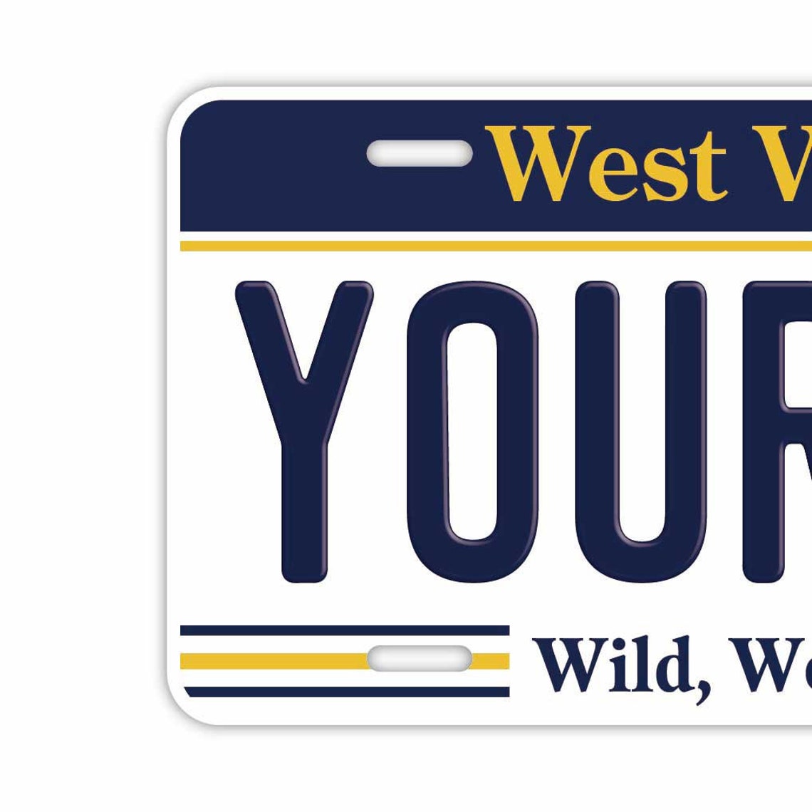 West Virginia / Customizable USA State License Plate 12in X 6in ...