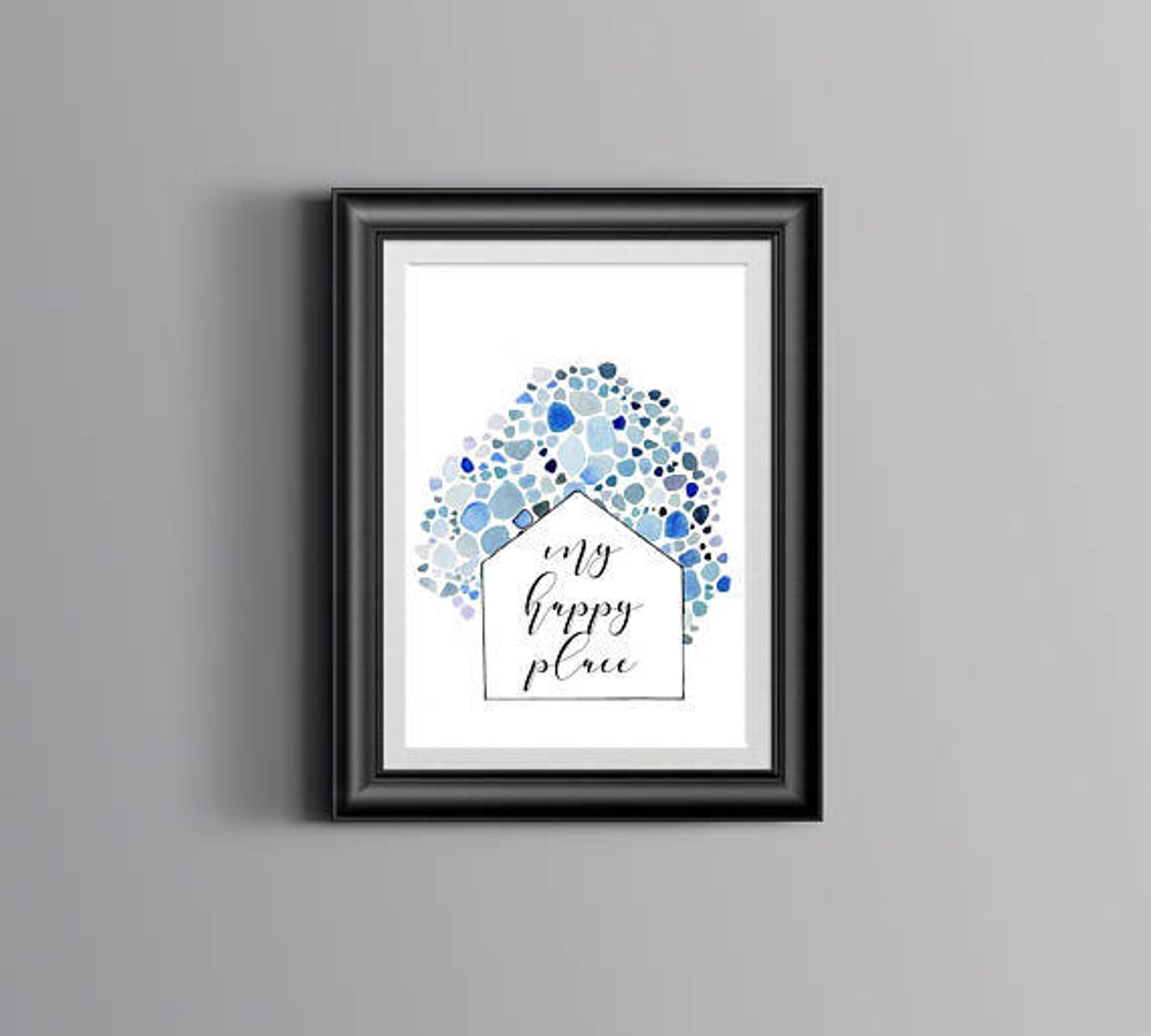 Happy Place Printable. Printable Home Art. Instant Download. Printable ...