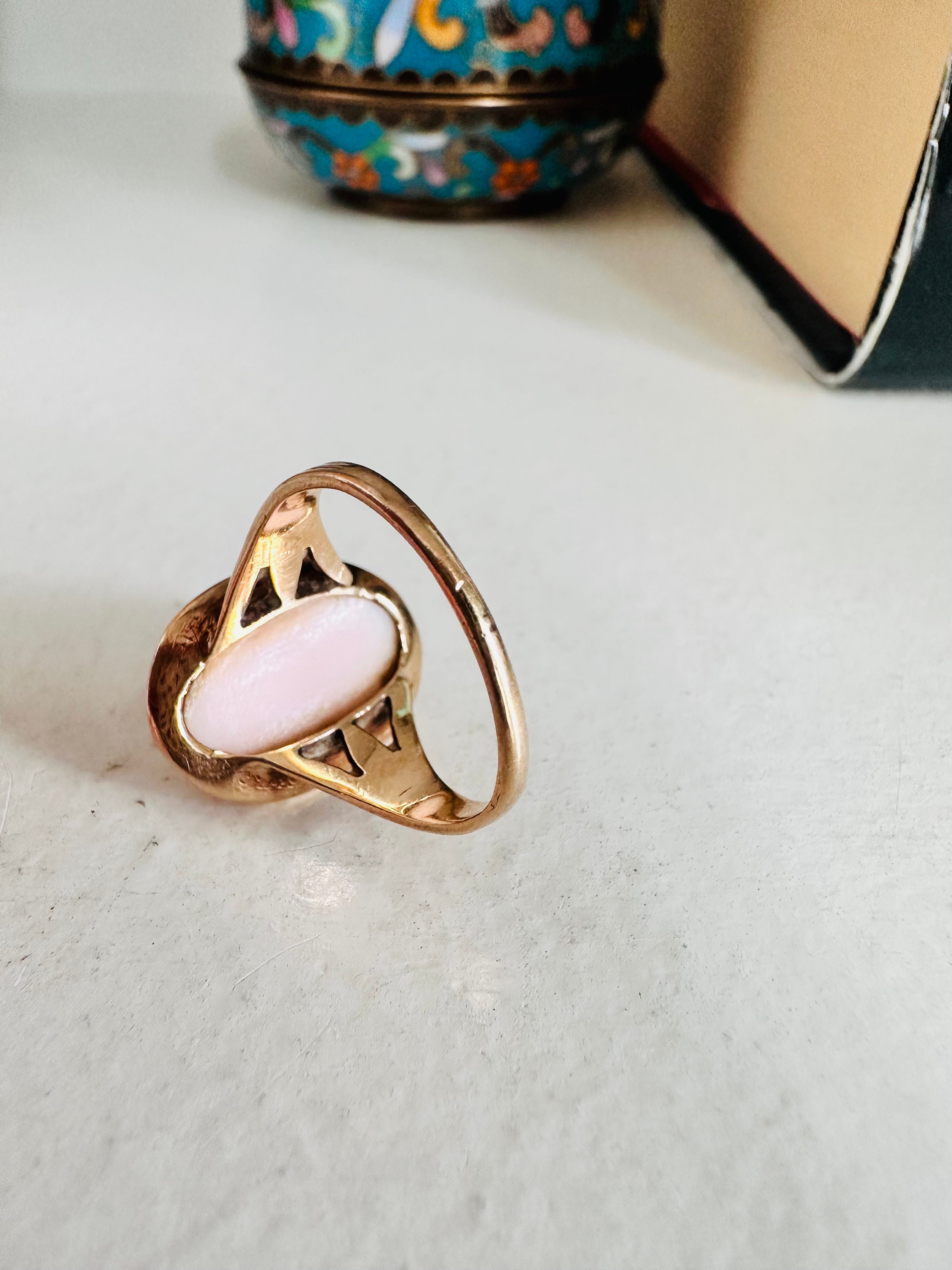 10k Gold Cameo Ring - Etsy