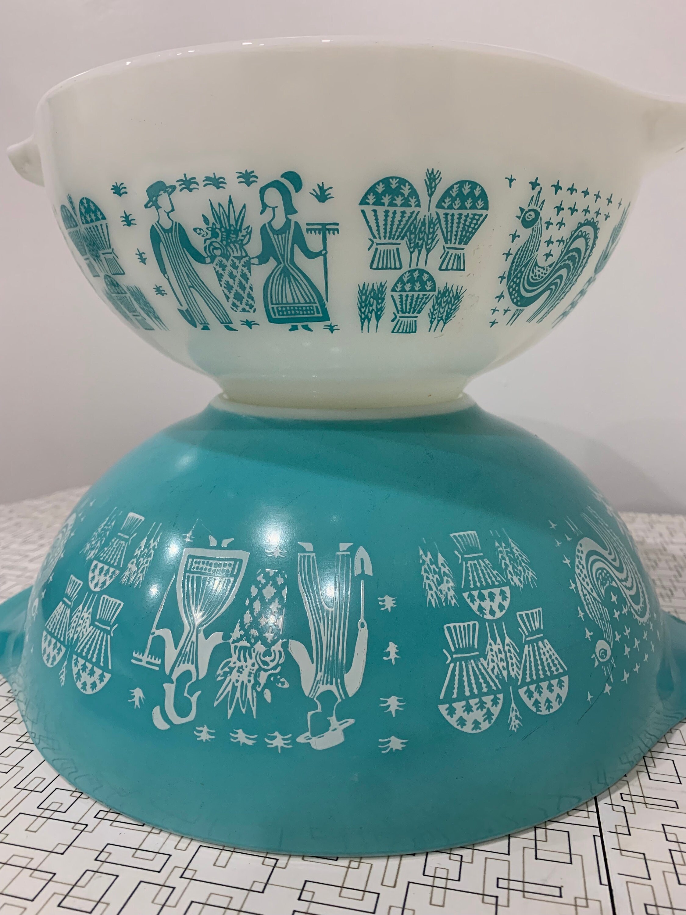 Vintage Butterprint Pyrex Turquoise Amish Pyrex Individually Priced - Etsy Canada