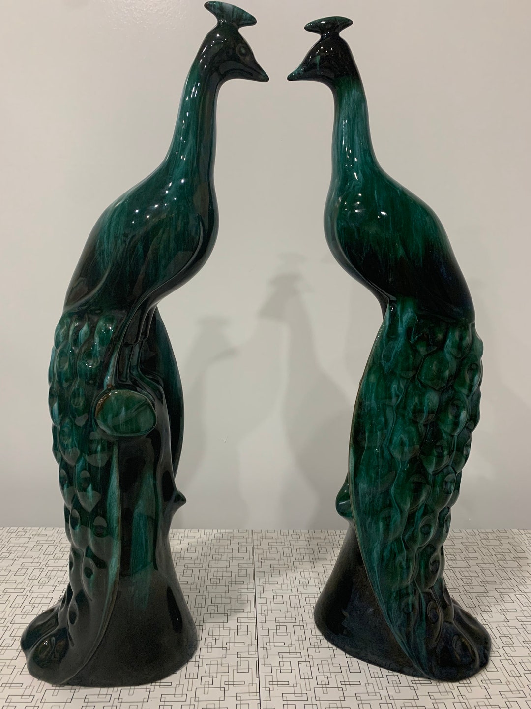 RARE BMP Blue Mountain Pottery Large Pair of Ceramic - Etsy
