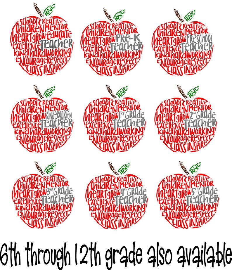 Teacher Tote Bag Teacher Gift Apple Teacher Bag Teacher - Etsy