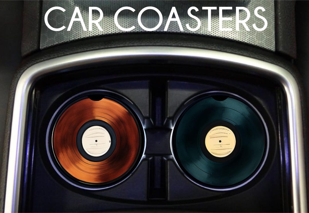 Album Car Coaster, Record Car Coaster, Music Lover Car Coaster, Album ...