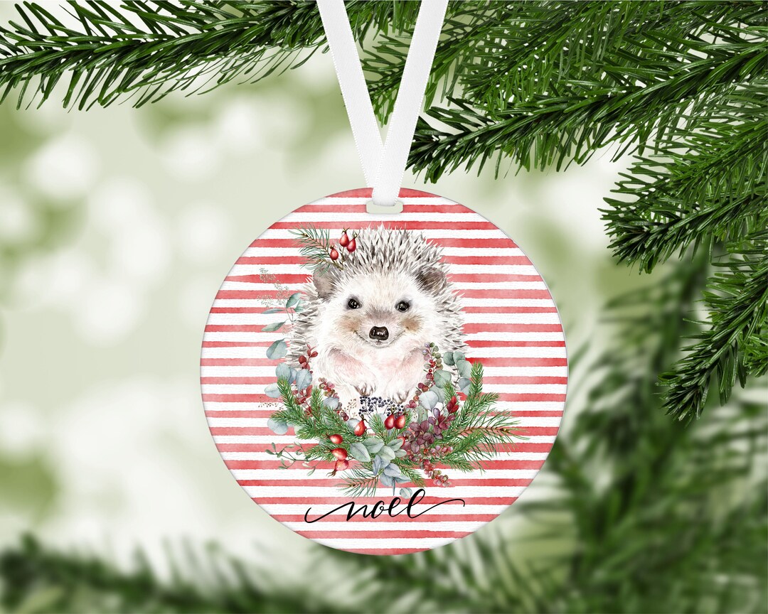 Hedgehog Christmas Ornament, Hedgehog Ornament, Hedgehog Lover Gift ...