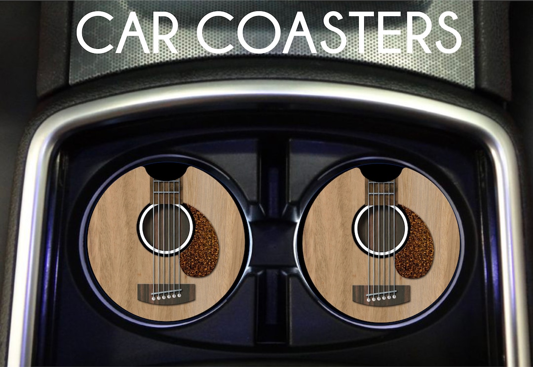 Car Coaster, Guitar Car Coaster, Guitar Coaster, Guitar Lover Gift ...