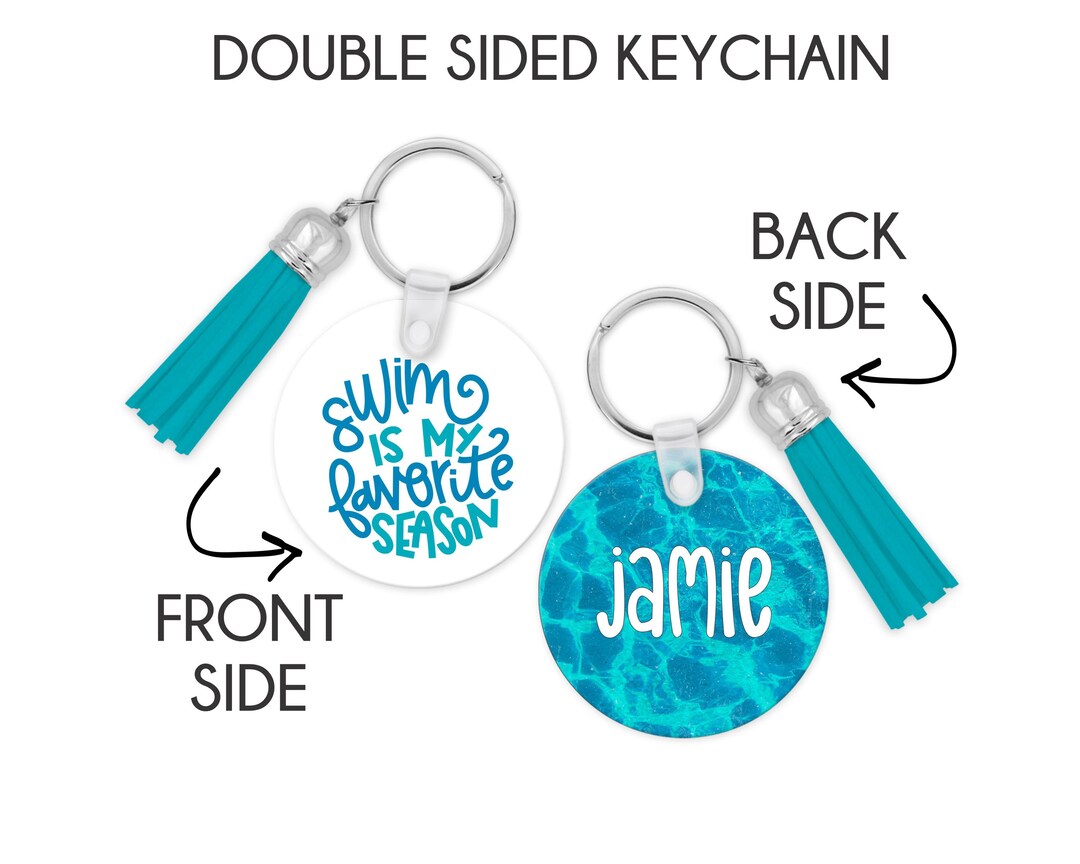 Swimmer Keychain, Swimming Keychain, Swim Team Gift, Swim Team Keychain ...