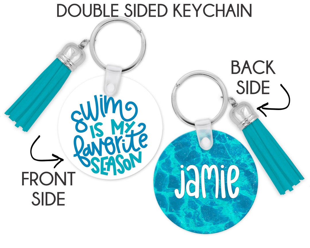 Swimmer Keychain, Swimming Keychain, Swim Team Gift, Swim Team Keychain ...