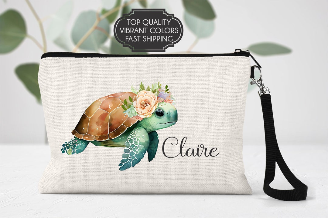 Turtle Makeup Bag, Sea Turtle Makeup Bag, Turtle Bag, Sea Turtle Bag ...