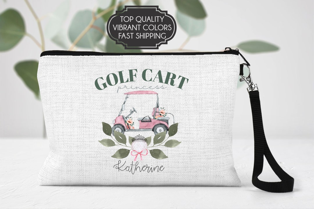 Golf Makeup Bag, Golf Bag, Golf Themed Gift, Golf Gift, Golf Cart ...