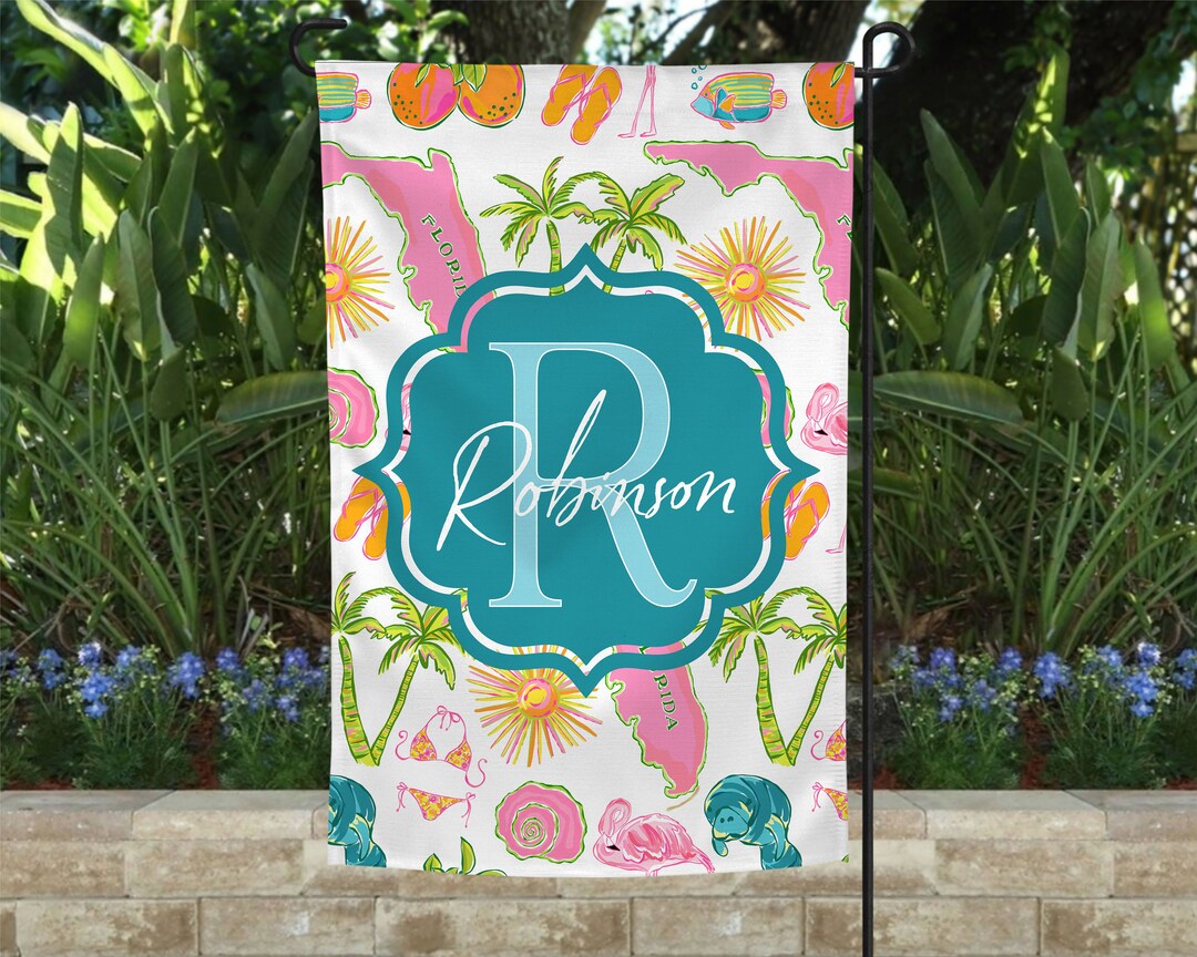 Florida Flag, Florida Garden Flag, Tropical Garden Flag, Florida ...