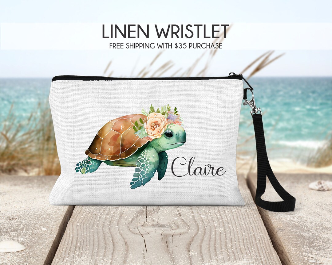 Turtle Makeup Bag, Sea Turtle Makeup Bag, Turtle Bag, Sea Turtle Bag ...