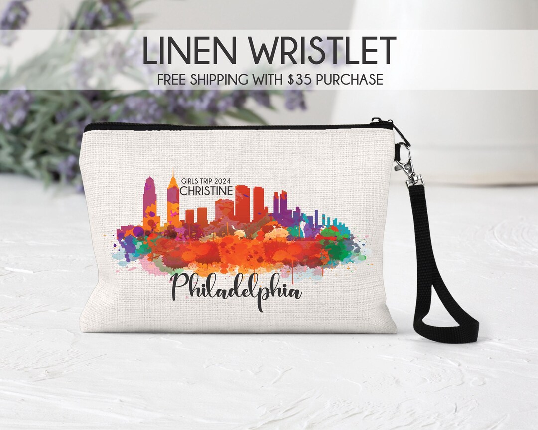 Philadelphia Girls Trip Makeup Bag, Philly Girls Trip Gift, Philly ...