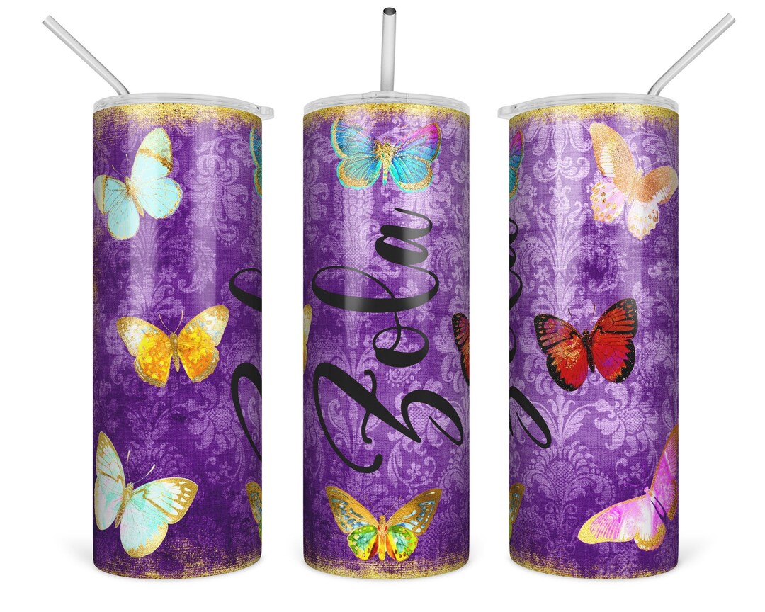 Butterfly Tumbler, Butterfly Cup, Butterfly Lover Gift, Personalized ...