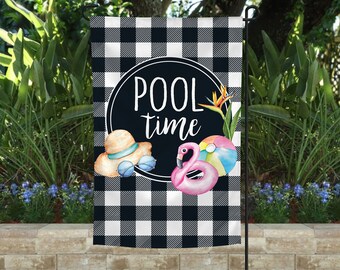 Pool Garden Flag - Etsy