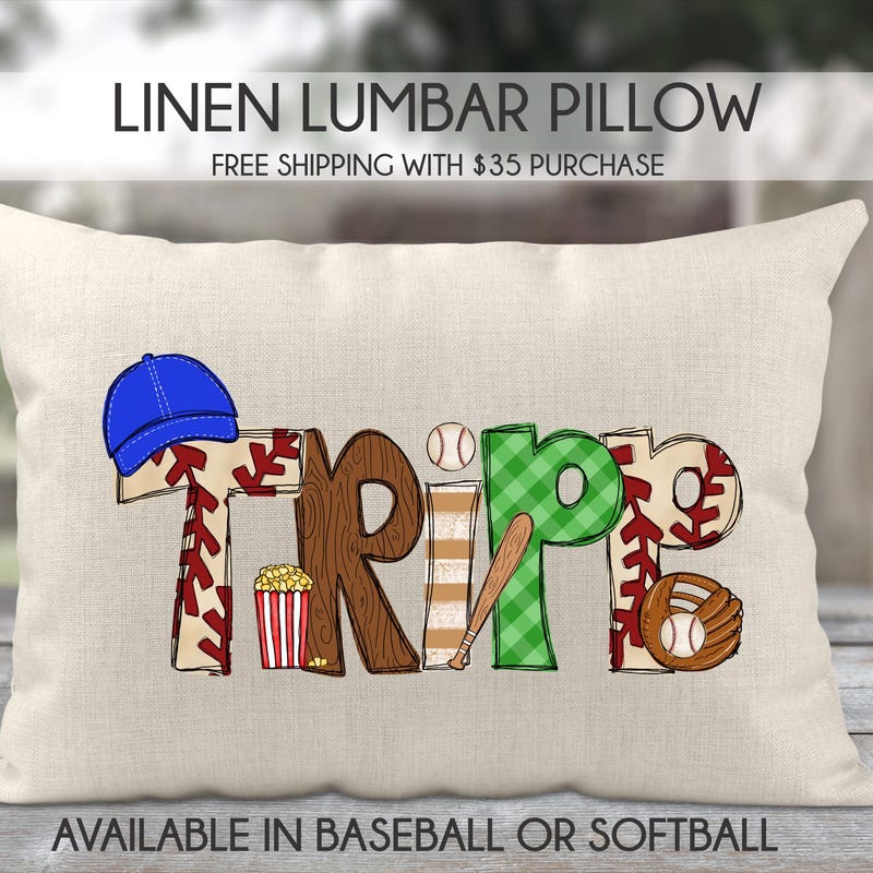 Baseball Pillow - Etsy