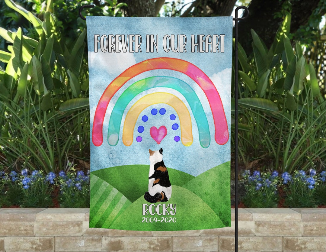 Cat Flag, Cat Memorial Flag, Cat Memorial Gift, Cat Garden Flag, Cat ...