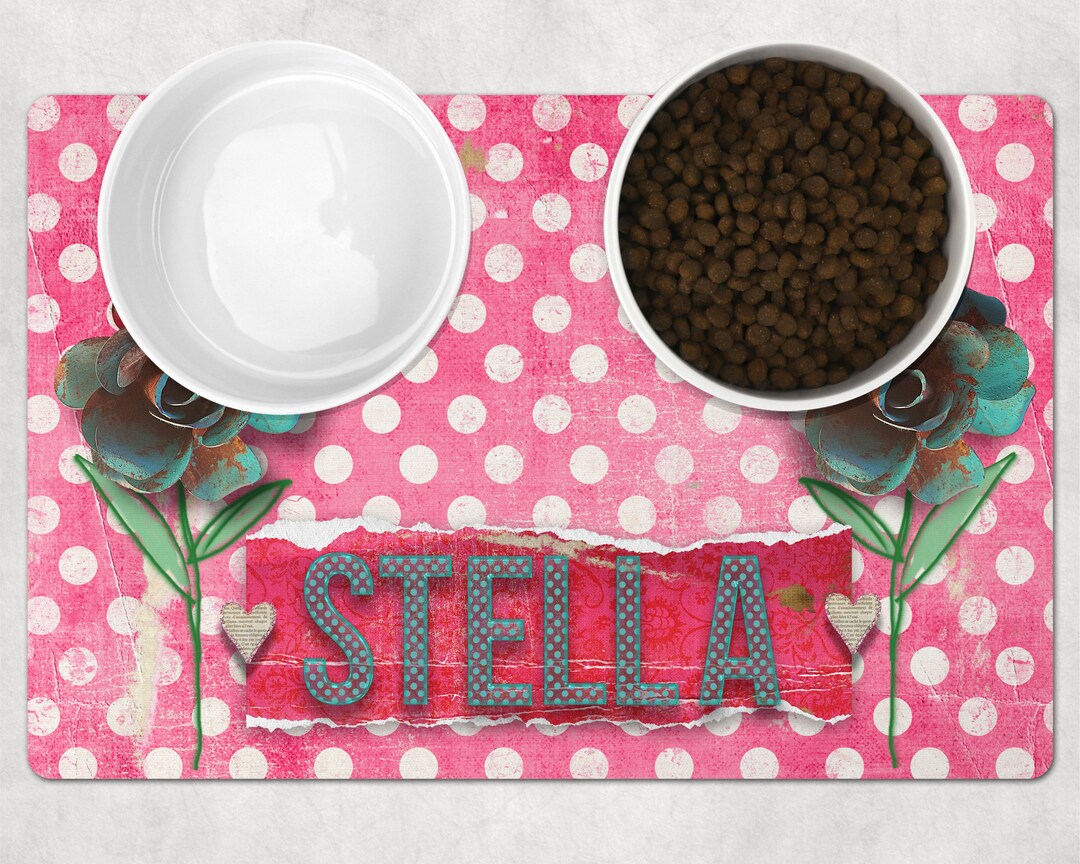 Pet Mat Pet Feeding Mat Personalized Pet Mat Pet Place Mat - Etsy