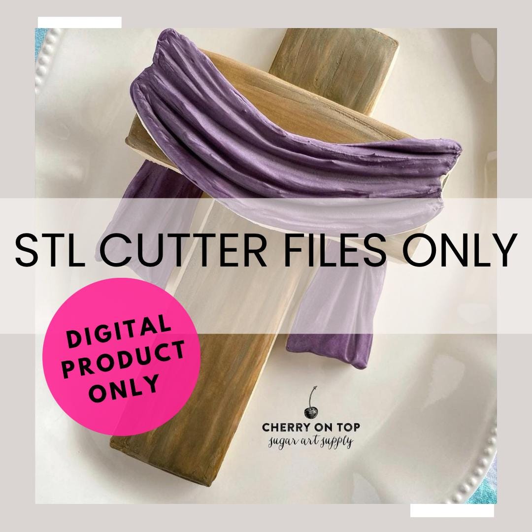 STL Files for Drape Cross Cookie Cutter Set - Etsy