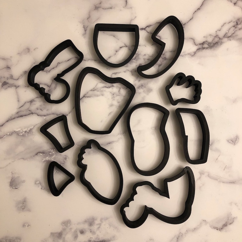 Football Player Cutter Set - Etsy