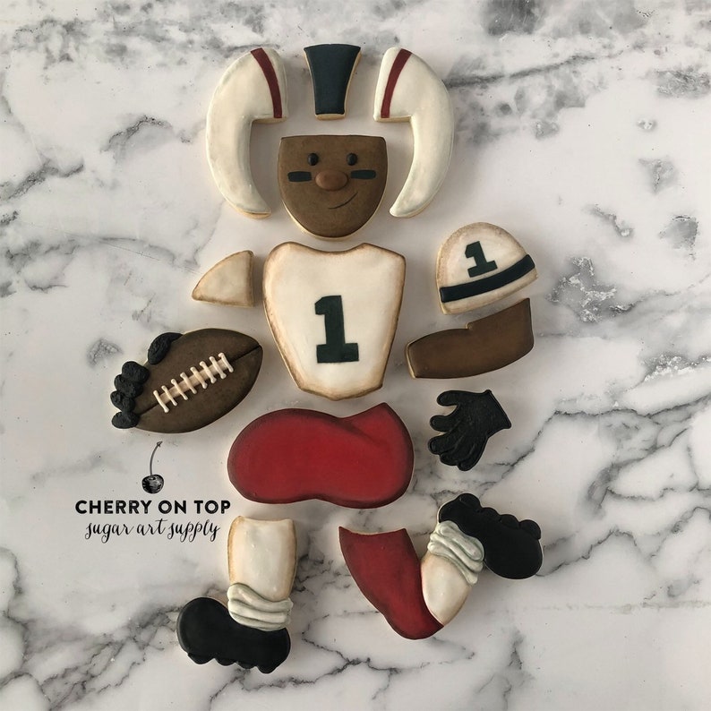 Football Player Cutter Set - Etsy