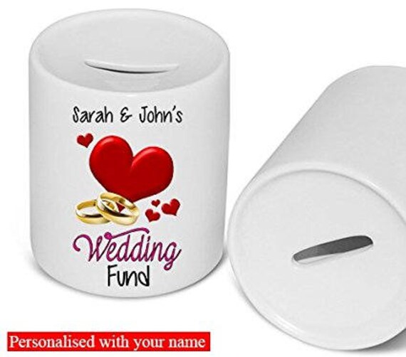 Wedding Fund Money Box Personalised | Etsy