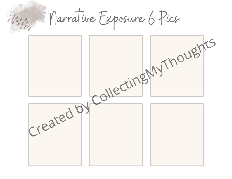 Narrative Exposure Worksheets- 7 Digital, PDF. Narrative Exposure ...