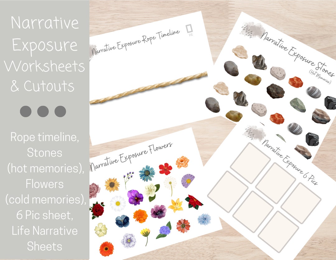 Narrative Exposure Worksheets- 7 Digital, PDF. Narrative Exposure ...