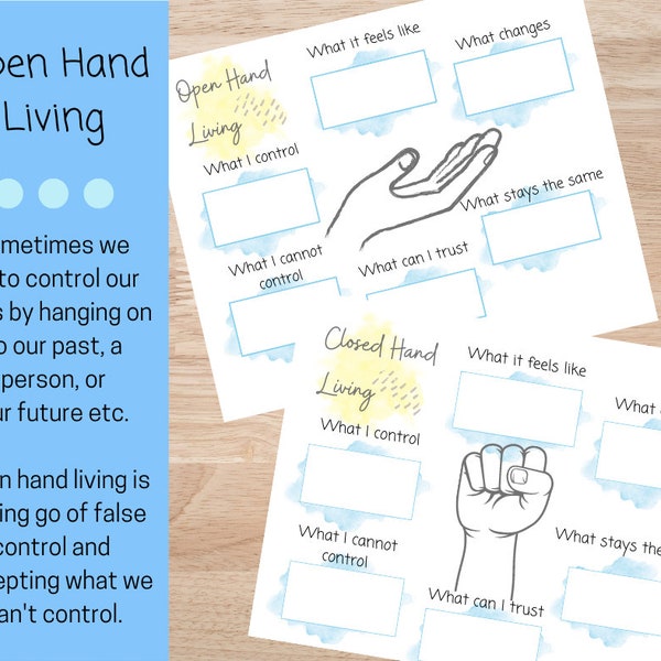 Act Therapy Worksheets - Etsy