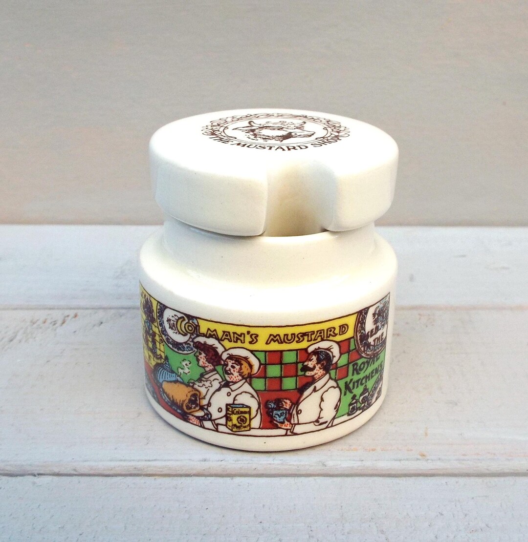 Colman's Mustard Jar Lord Nelson Pottery Small Vintage Condiment Pot ...