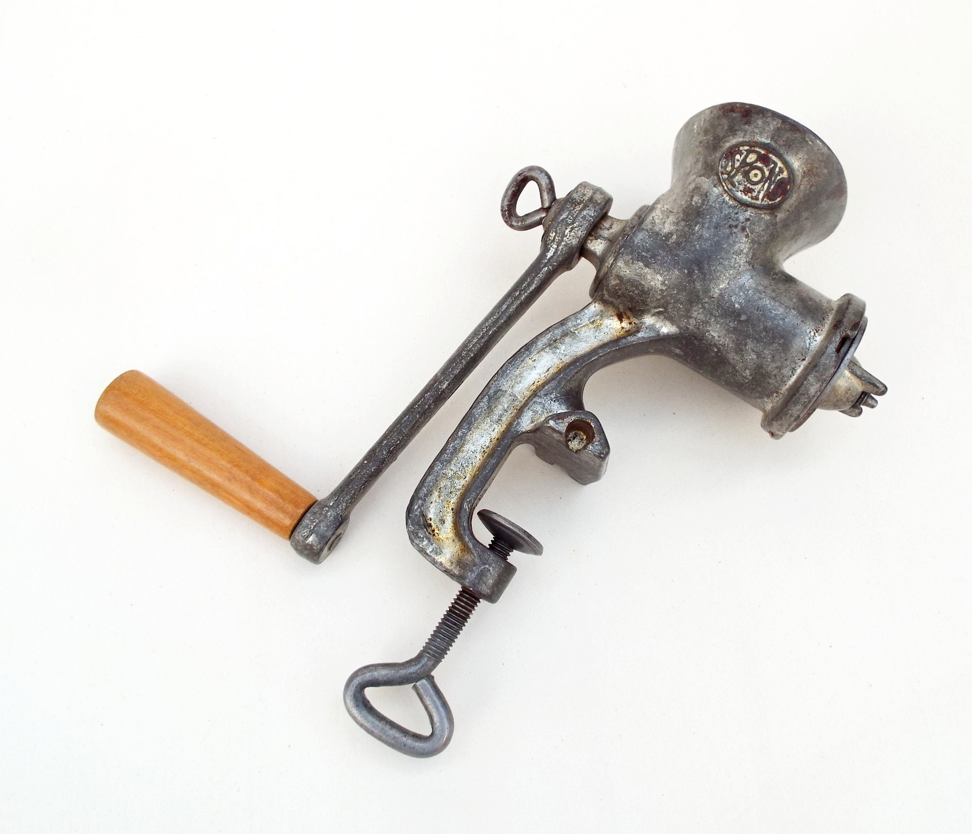 Spong Hand Turn Mincer Vintage Meat Grinder National Nos 20 Hand Mincer ...