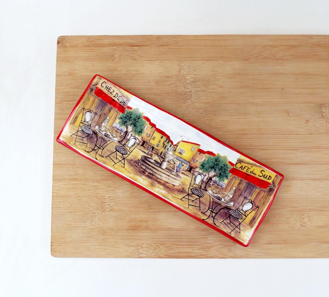 French Serving Platter Small Appetizer Tray Plate Terres Et Couleurs ...