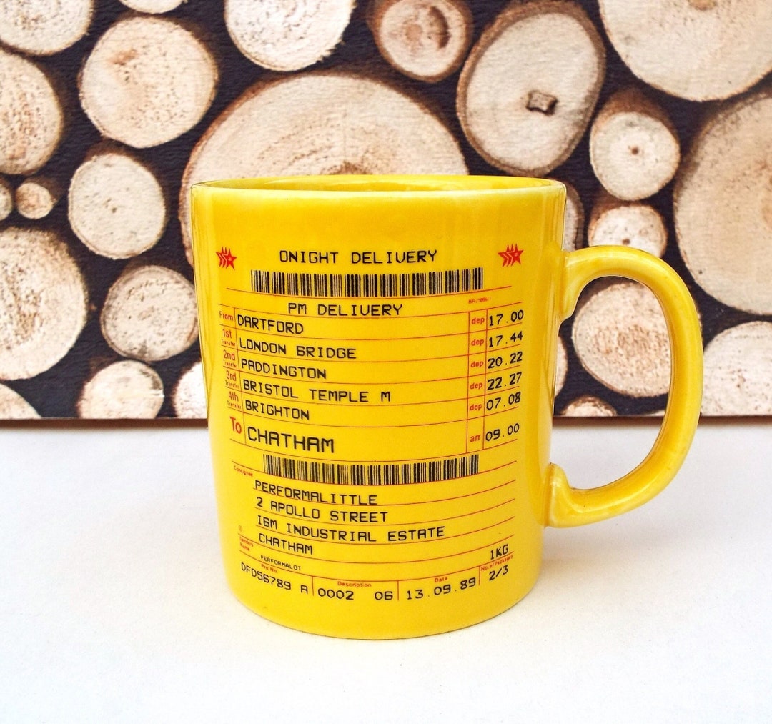 Coloroll Mug Red Star British Rail Parcel Delivery Redstar 1980s ...