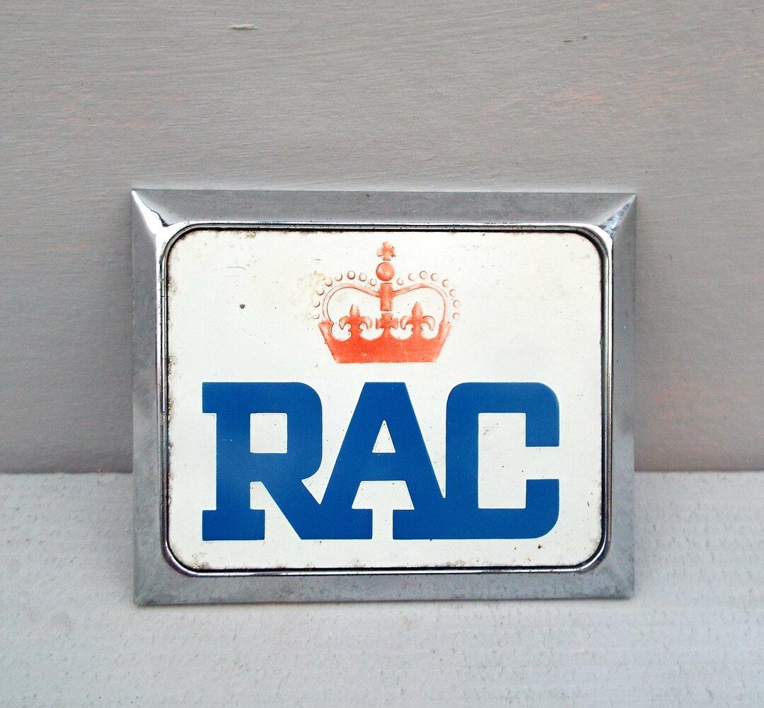 Vintage RAC Car Badge - Royal Automobile Club - Grille Badge - No ...