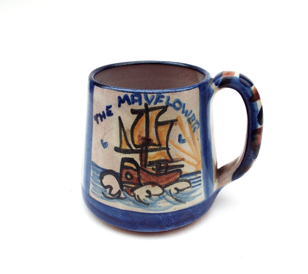 Tintagel Pottery Mug the Mayflower 1950s Cornwall Studio - Etsy