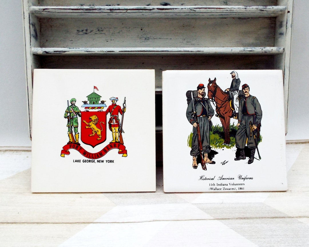 American Military Historical Tile Plaques Soriano Ceramics - Etsy