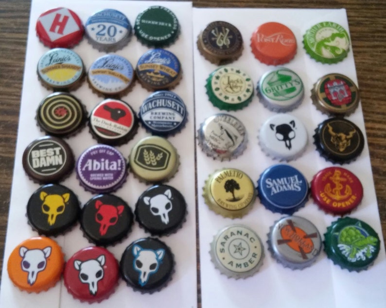 40 Craft and Import Beer Bottle Caps - Etsy