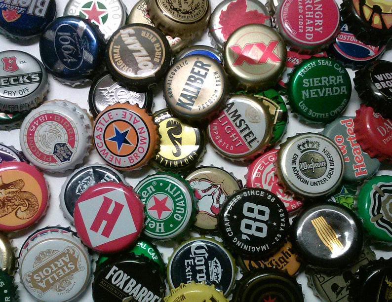 10 Craft and Import beer bottle caps for your projects | Etsy