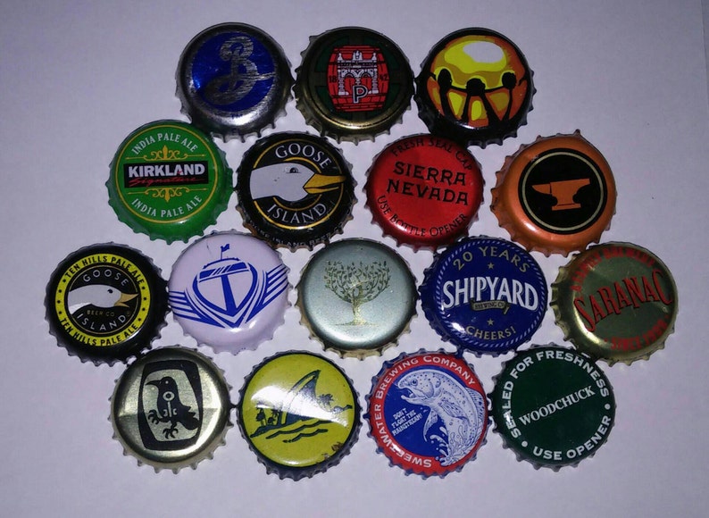 40 Craft and Import Beer Bottle Caps - Etsy