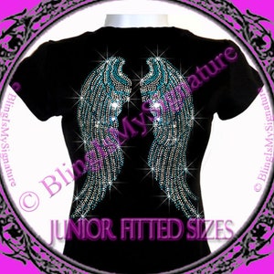 Large Angel Wings Iron on Rhinestone Transfer Rhinestone Iron on Bling ...