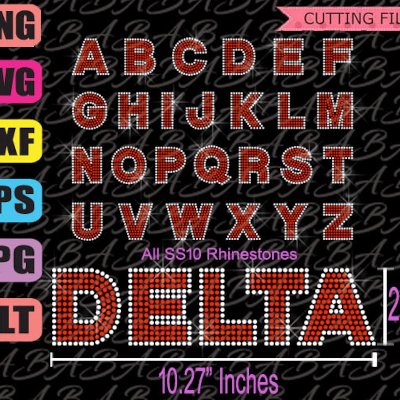 Rhinestone Transfer - Etsy