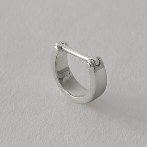 14k Gold Septum Clicker Ring, Septum Cuff, Septum Jewelry, Thick Septum ...