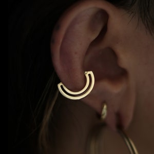 Stackable Thick 14k Gold Clicker Septum Jewelry for Man in 18g, 16g ...