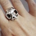 Witch Ring Skull Ring Silver Skull Ring Womens Skull Ring - Etsy