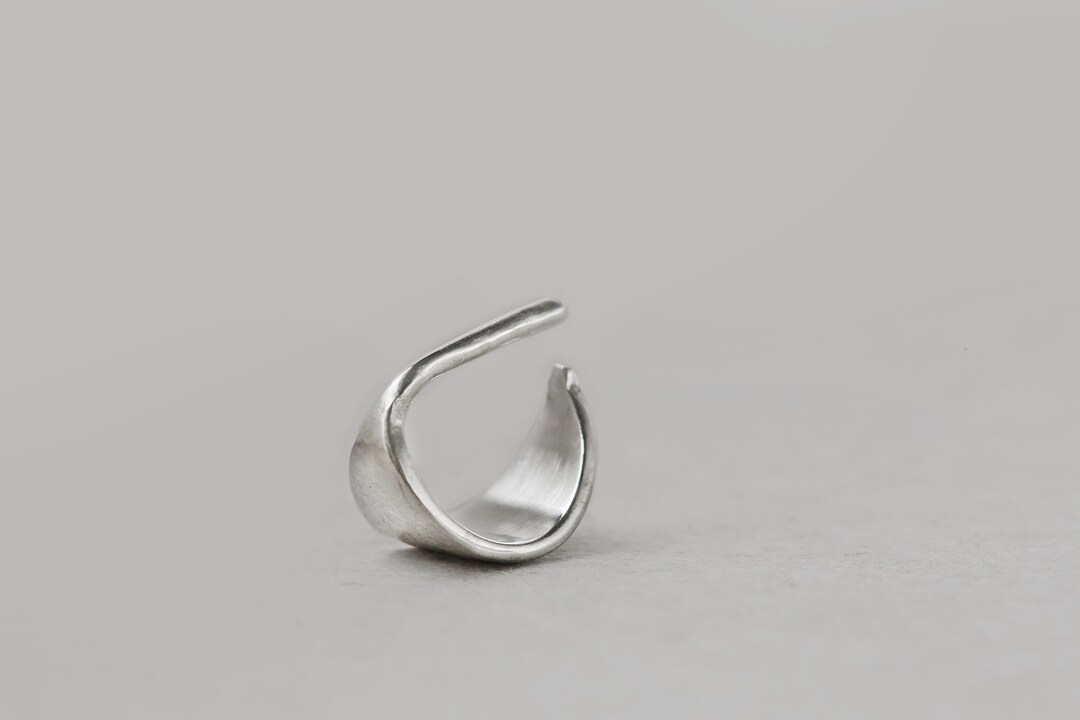 White Gold Septum, Septum Jewelry, Wide Solid Gold Septum, Septum ...