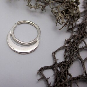 Moon Septum Ring, 14k Solid Gold Septum Ring, Septum Jewelry, Septum ...