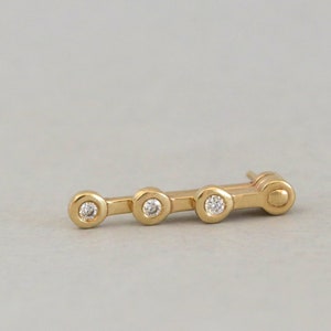 Adjustable Conch Earring, Versatile Gold Bar Earring, Conch Piercing ...