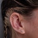 Tragus Diamond Stud, Tiny Tragus Stud, Small Stud Earring, 14k Solid ...