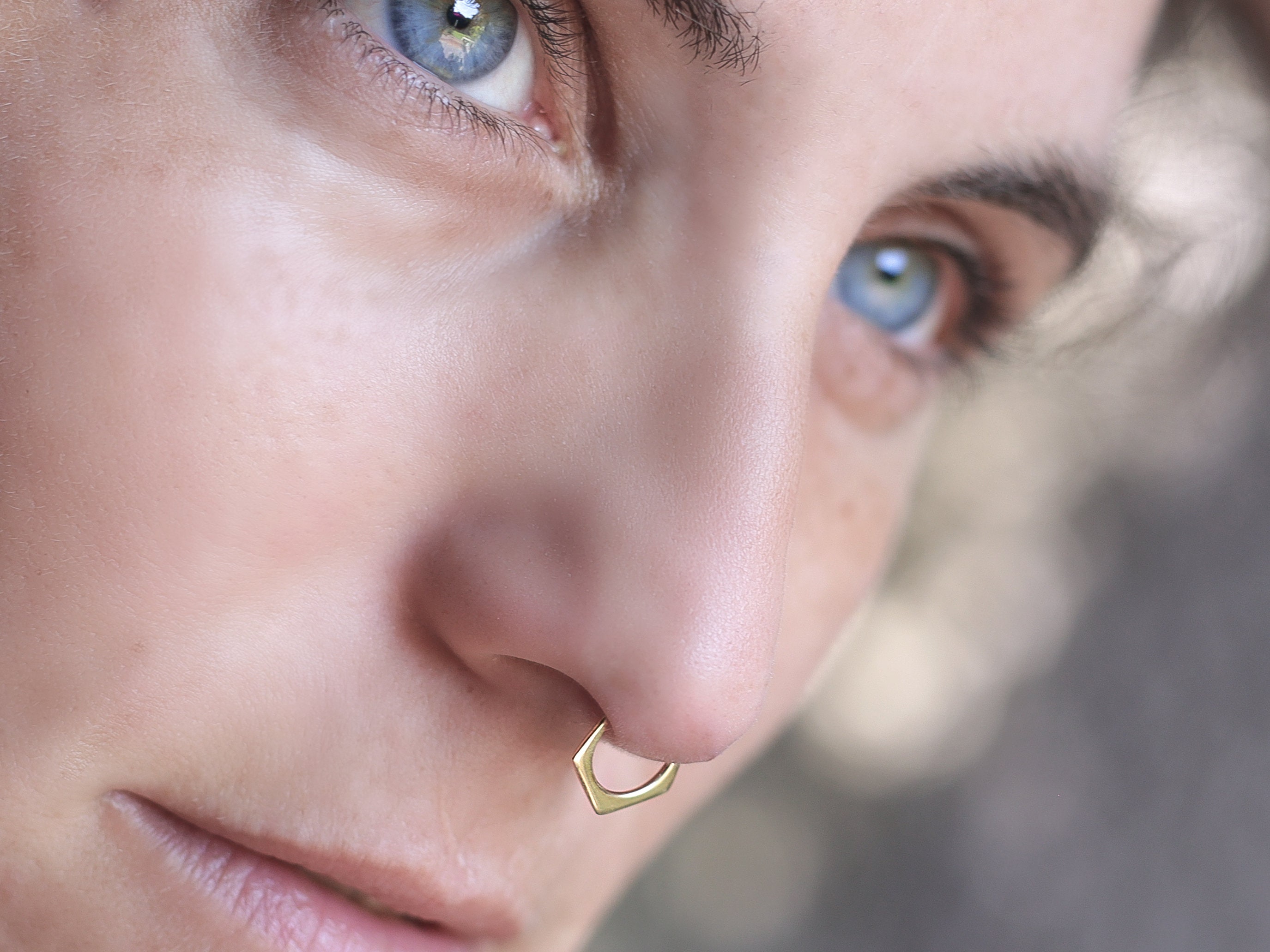 Triangle Septum Ring Septum Jewelry Septum Piercing Jewelry | Etsy