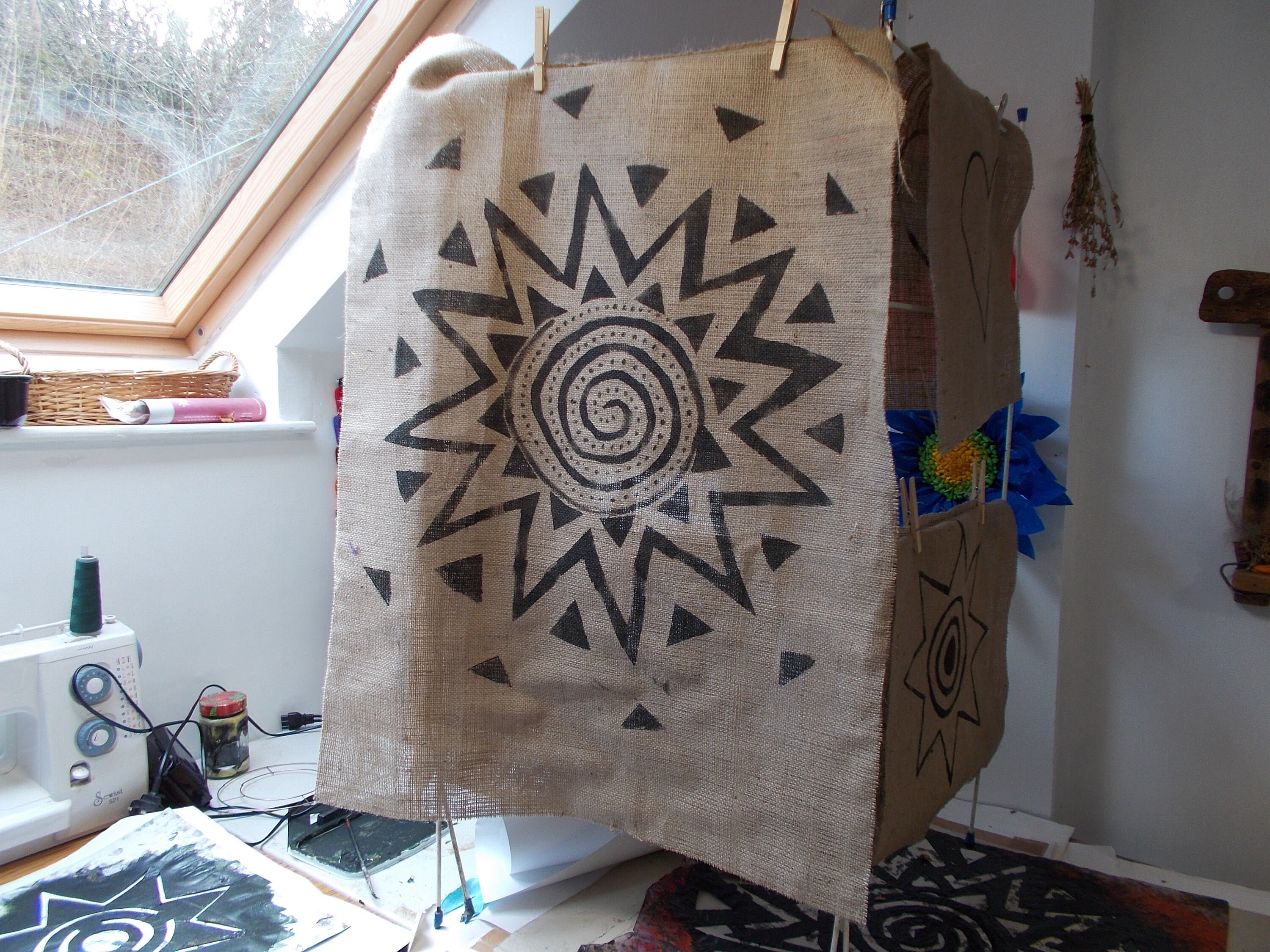 Prodded Rag Rug Spiral Sun Kit - Etsy UK